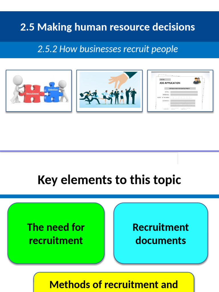 2.5.2 How Businesses Recruit People | PDF | Recruitment | Employment