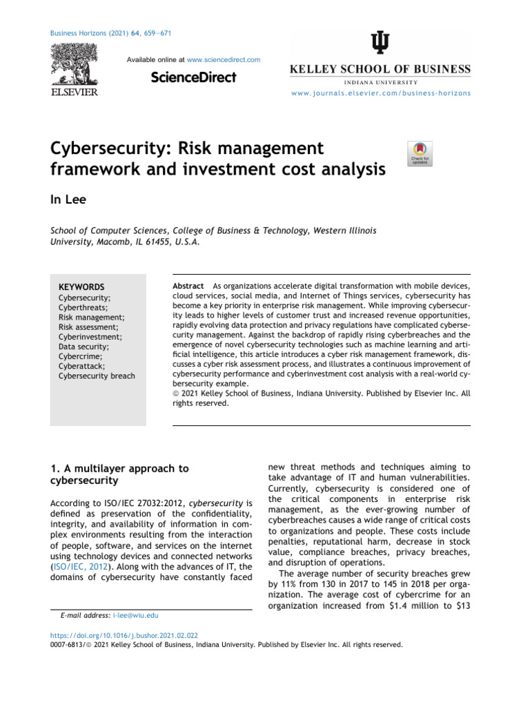 Isk Management | PDF | Security | Computer Security