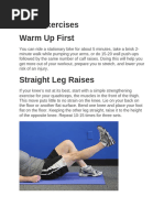 Knee Exercises-OrthoInfo - AAOS | PDF | Foot | Knee