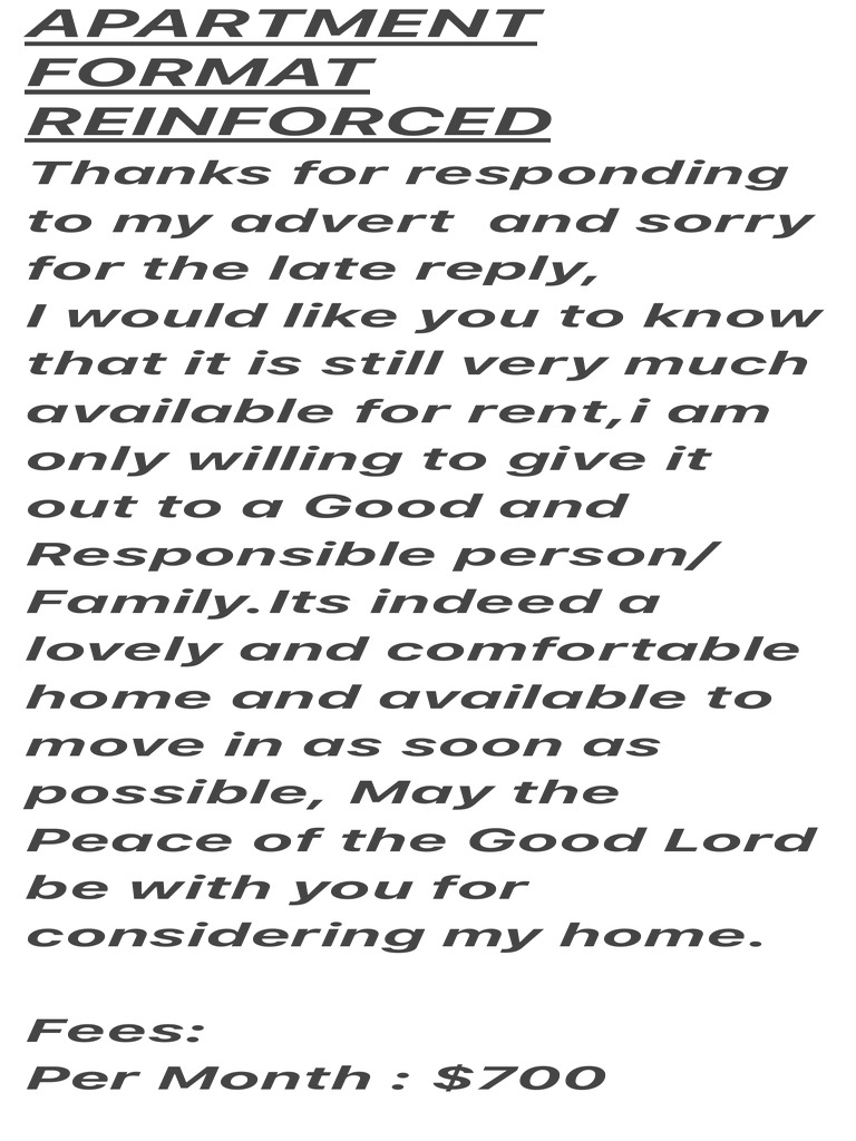 Apartment Format Reinforced | PDF