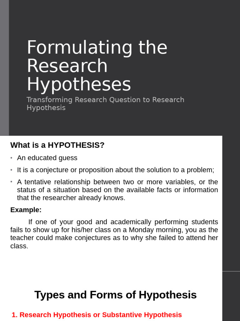 MODULE 3 3 Hypothesis | PDF | Hypothesis | Scientific Method