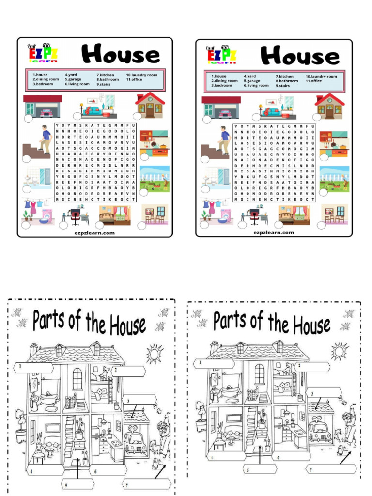 Actividades Partes de La Casa | PDF