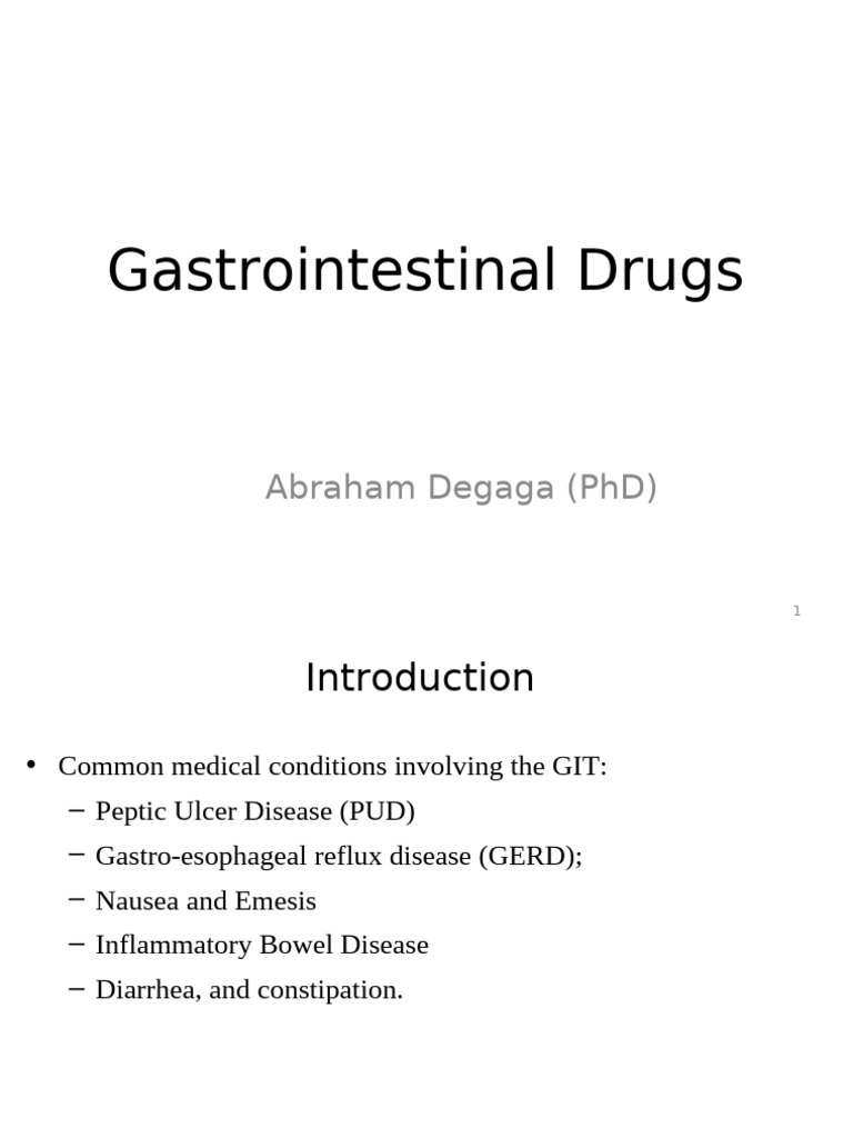 Gastrointestinal Drugs | PDF | Gastroenterology | Drugs