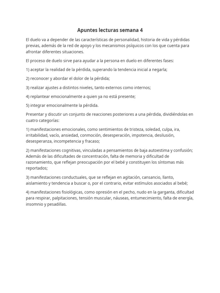 Apuntes Lecturas Semana 4 | PDF