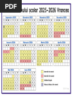 BACAU Structura Anului Scolar 2025 2026 1 1 | PDF