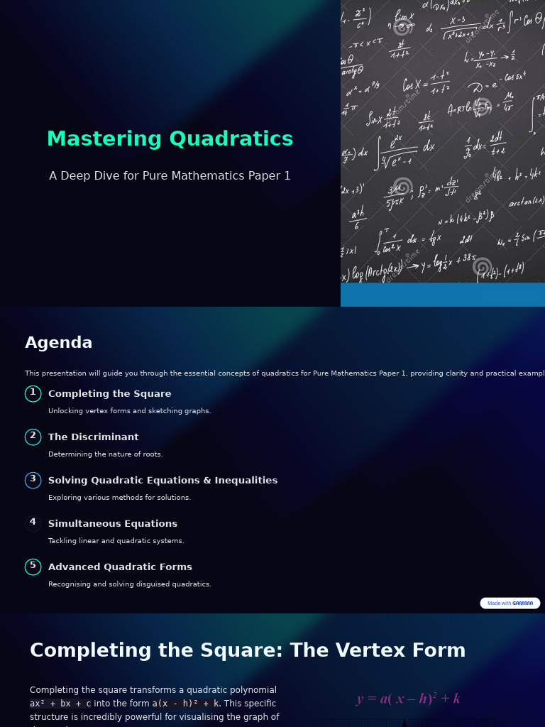 Mastering Quadratics | PDF | Quadratic Equation | Numerical Analysis