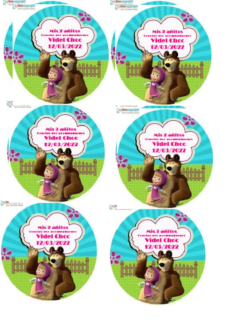 Sticker Masha | PDF