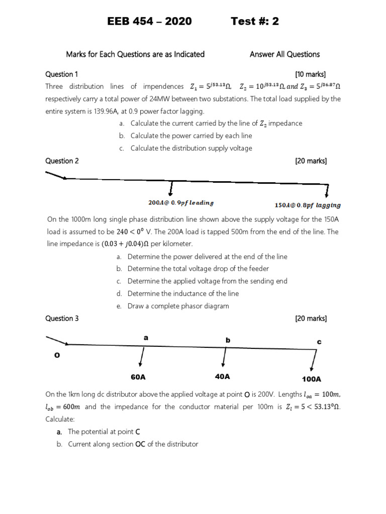 EEB 454 - 2020 - Test 2 | PDF