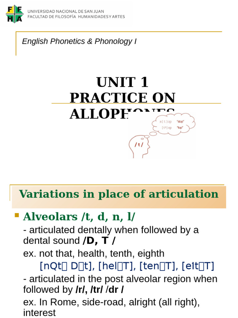 Practice On Allophones Sept 24 2020 | PDF | Languages | Foreign ...