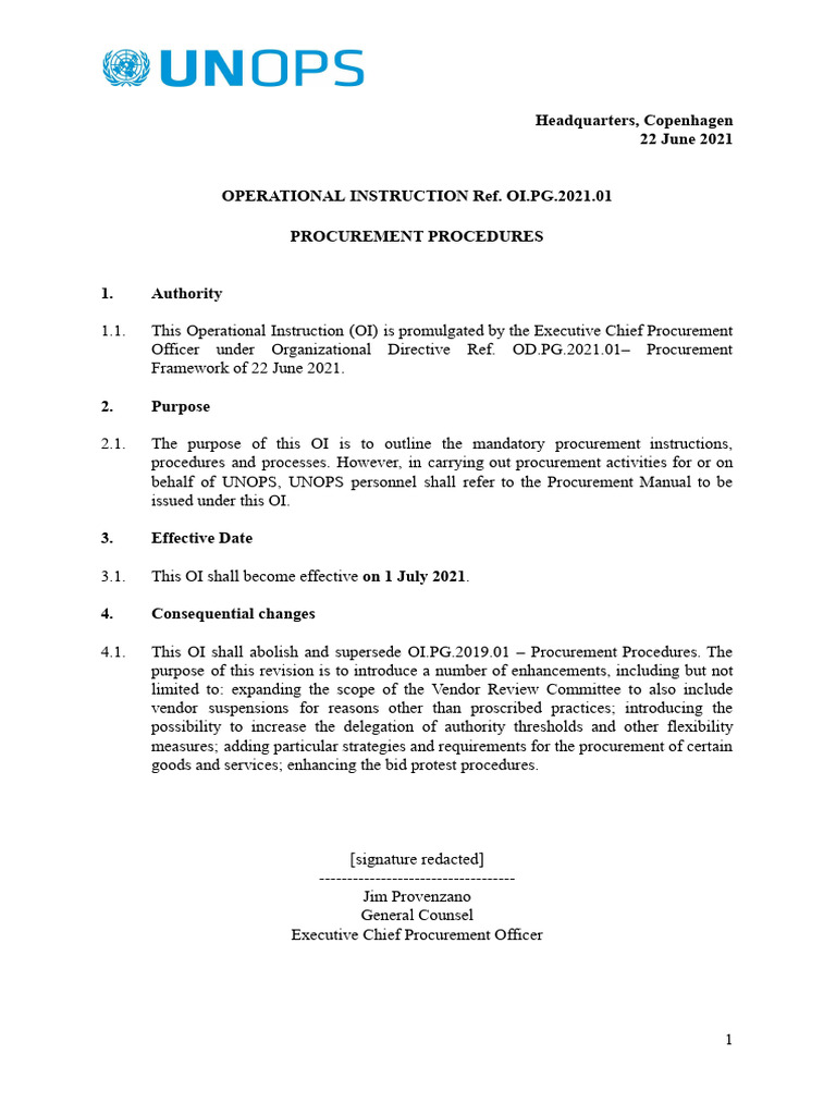 Procurement Procedures Overview | PDF | Business