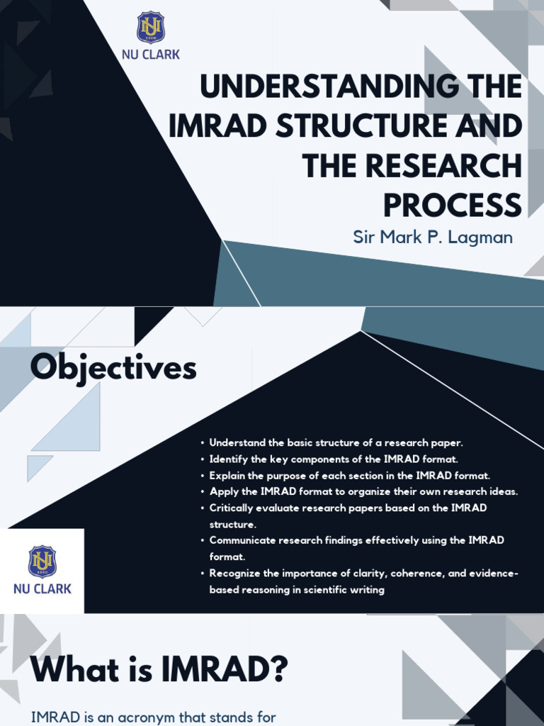 09 Understanding The IMRAD Structure | PDF | Survey Methodology ...