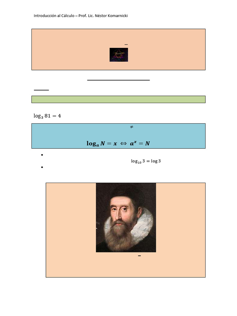 Apunte 16 - Introducci-n Al C-lculo (1) | PDF | Logaritmo | Ecuaciones