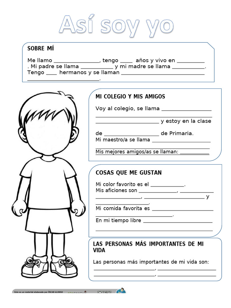 Plantilla de Autobiografía Personal | PDF