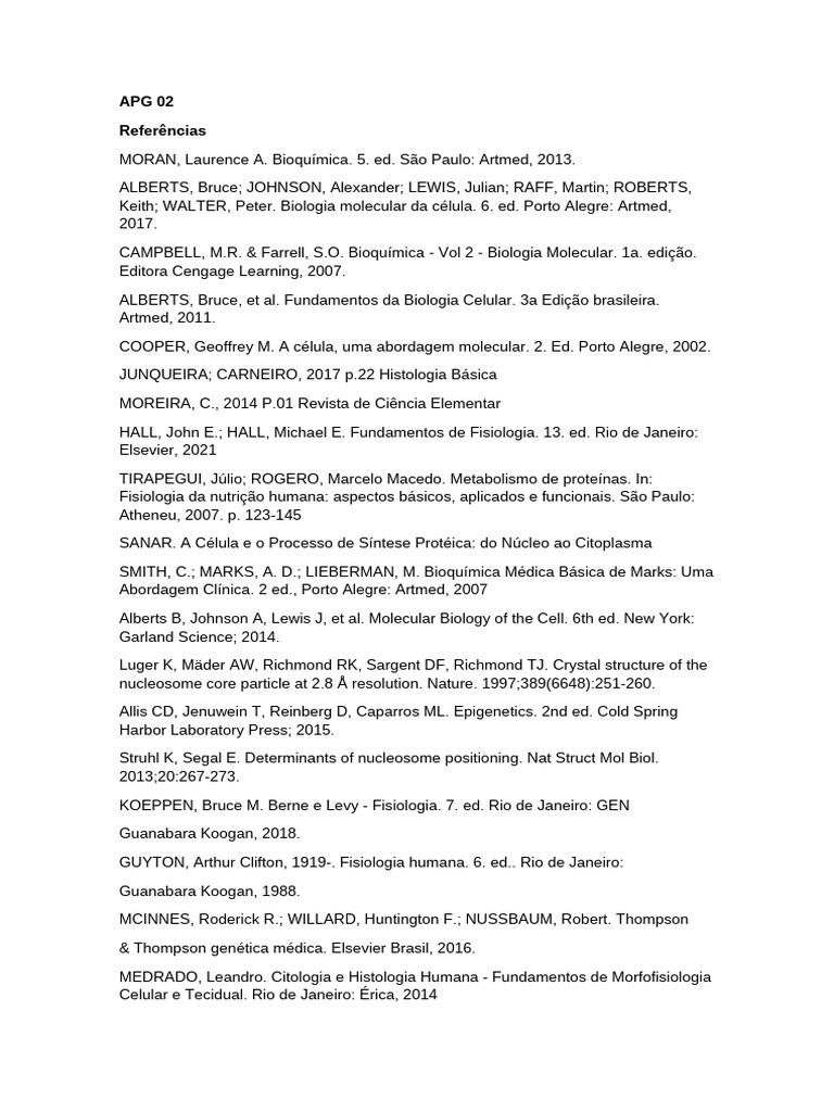 APG 02 referências | PDF