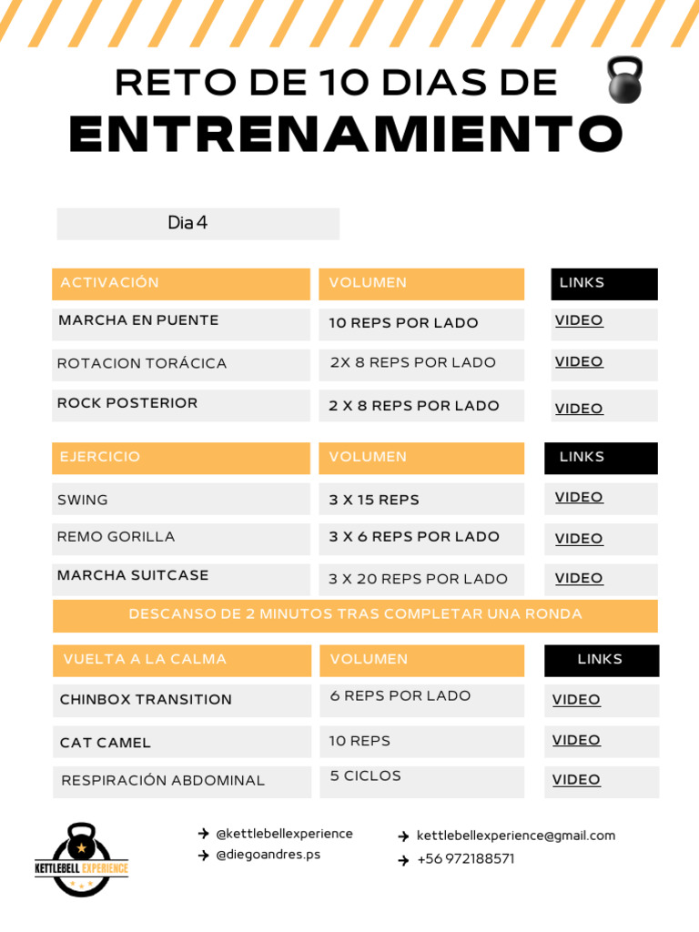 Reto de 10 Dias KTBX - Dia 4,5,6 | PDF