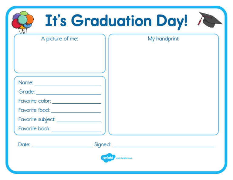 Color End of School Year Its Graduation Day Certificate | PDF