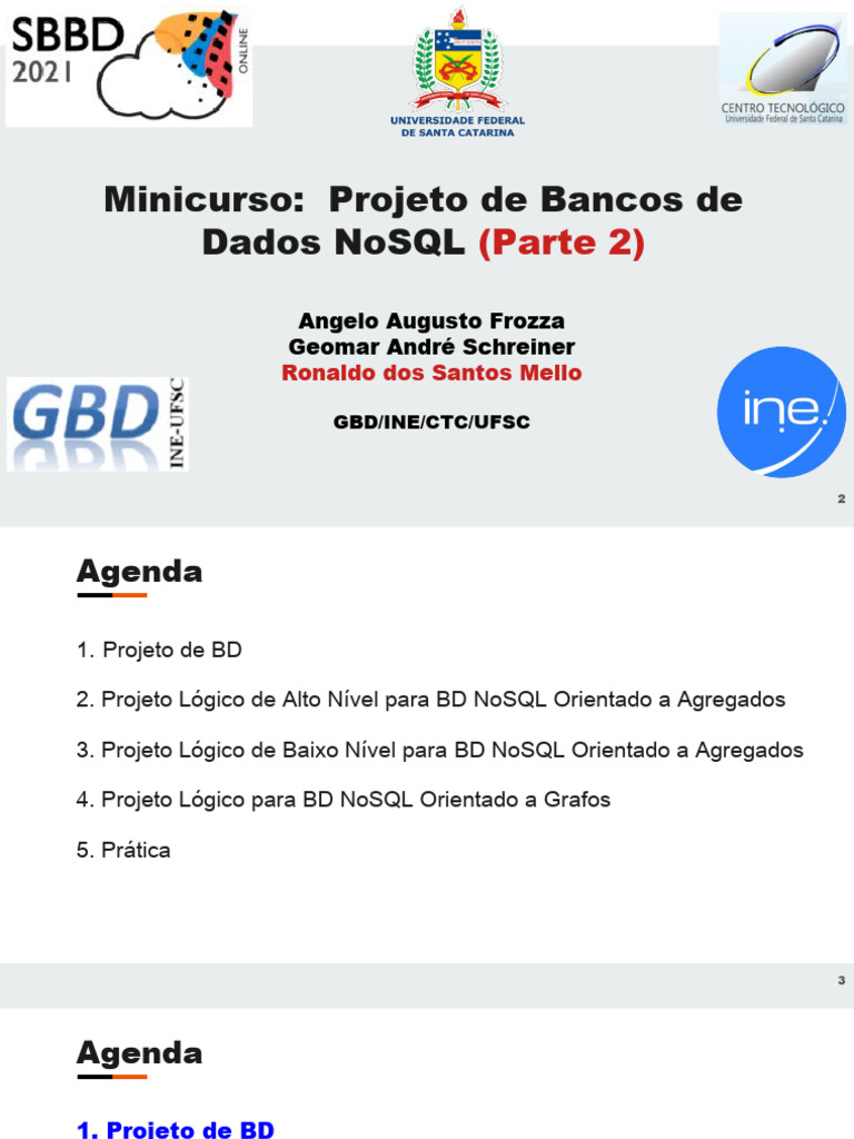 Minicurso Projeto NoSQL Parte 2 | PDF | No SQL | Bancos de dados