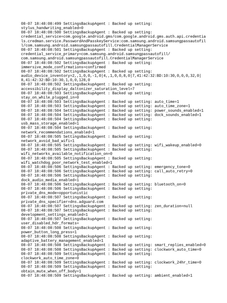 Settings Provider | PDF