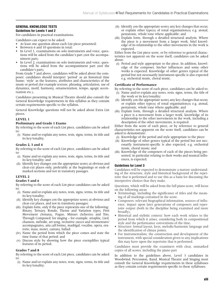 AMEB General Knowledge | PDF | Classical Music | Musical Compositions