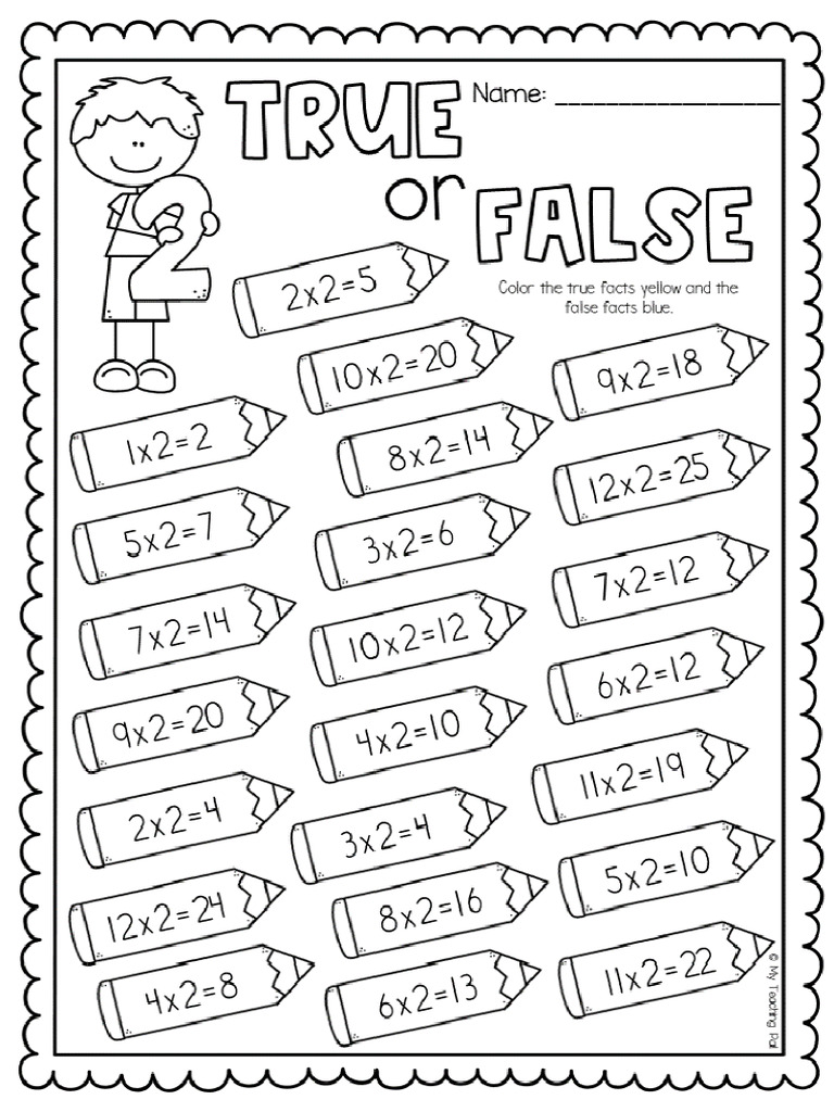 2 Times Tables | PDF