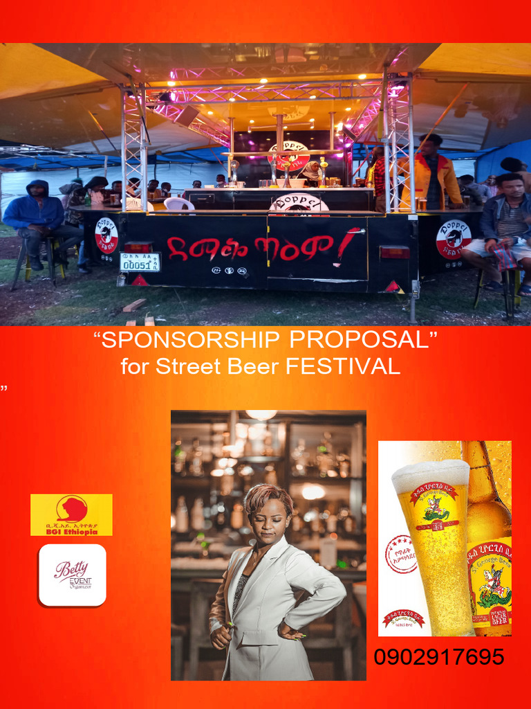 New SPONSORSHIP PROPOSAL by Esayas Asele For Events | PDF
