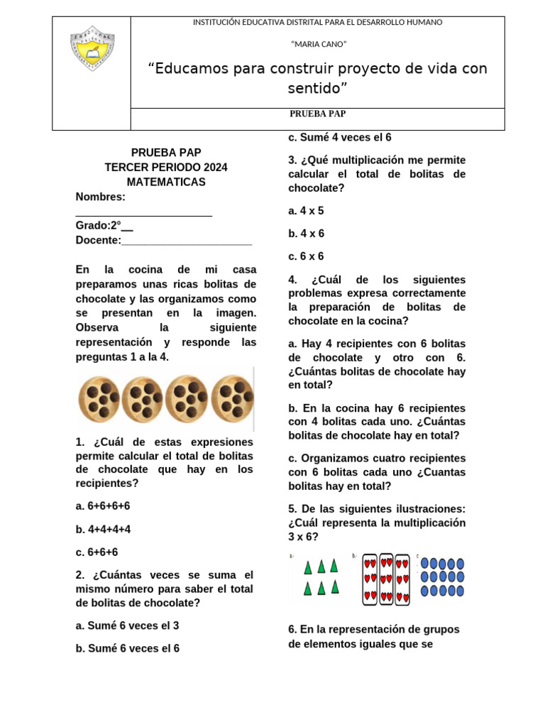 Pruebas Pap Matematicas Iii | PDF