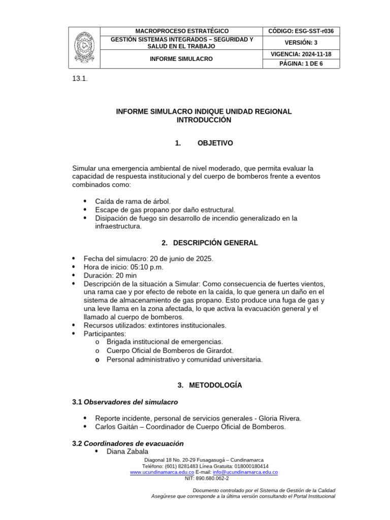 ESGrSST-F036 V3 | PDF | Sistema de manejo de calidad
