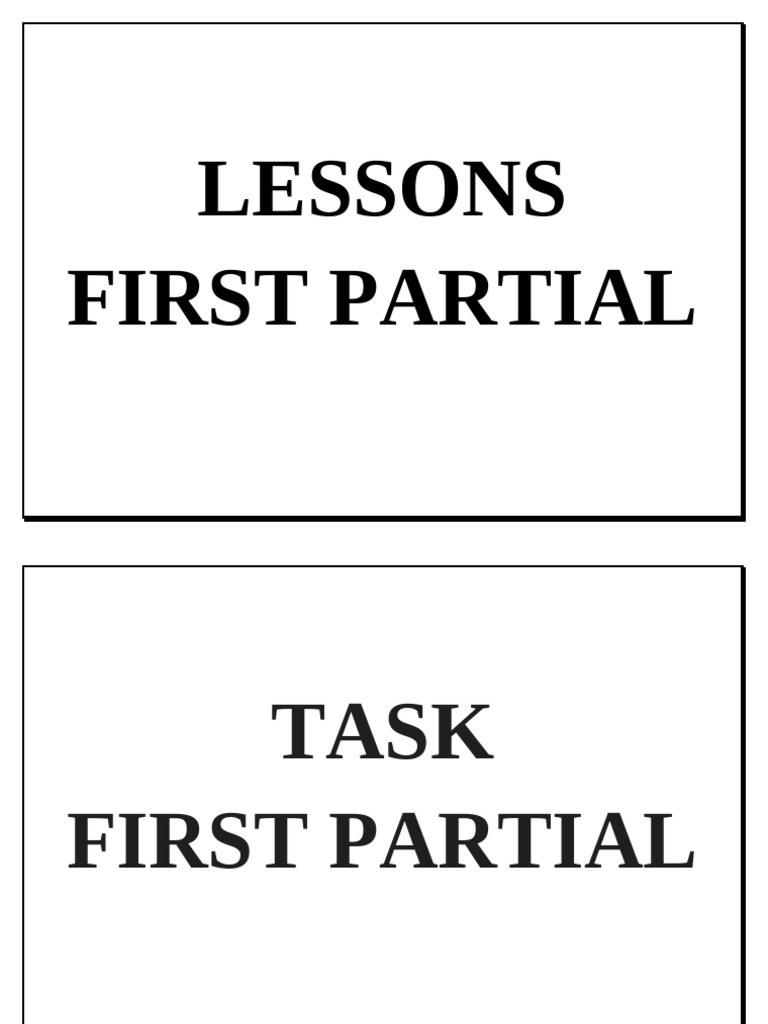 Lessons | PDF
