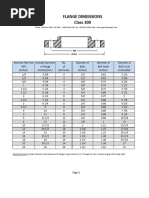 ASME/ANSI B16.5 Flange Dimensions | PDF | Pipe (Fluid Conveyance) | Screw