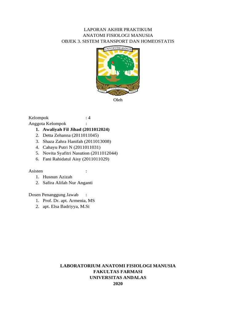 4 2024 Awaliyah Fil Jihad Laporan Akhir | PDF