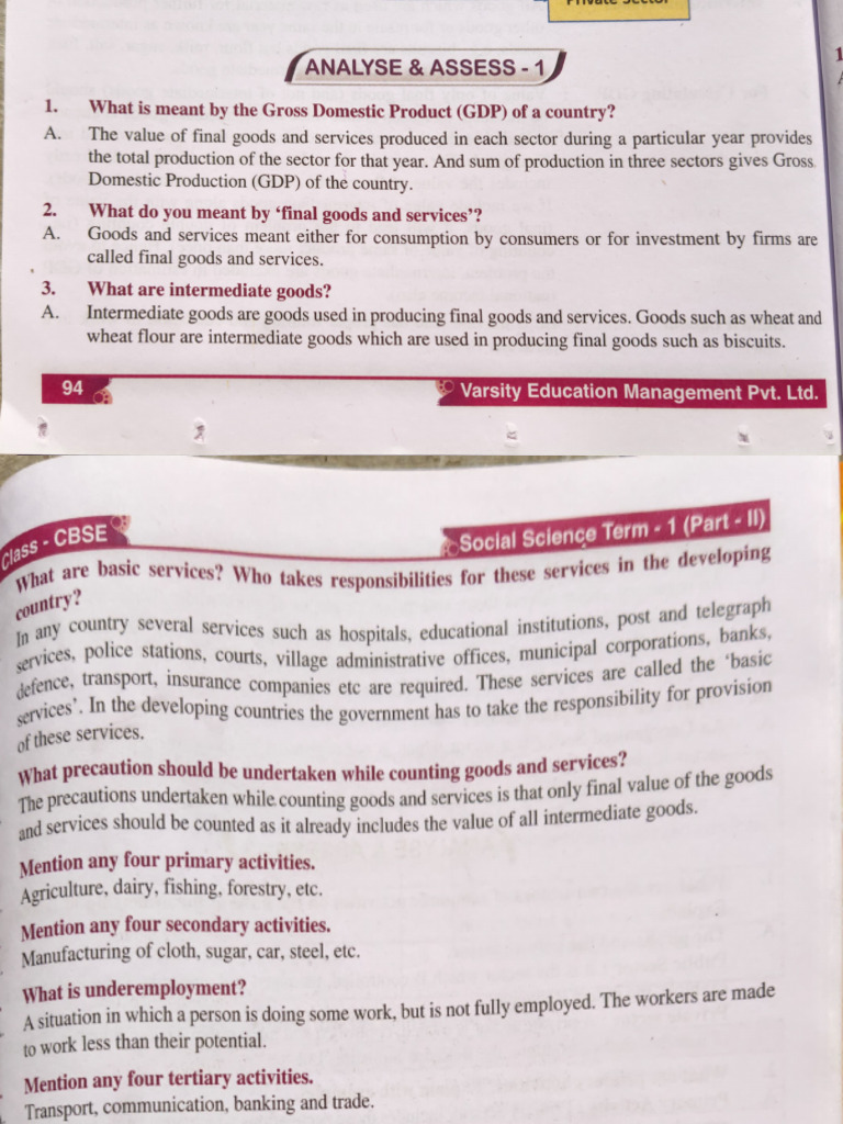 Grade 10th Notes | PDF | Unemployment | Underemployment