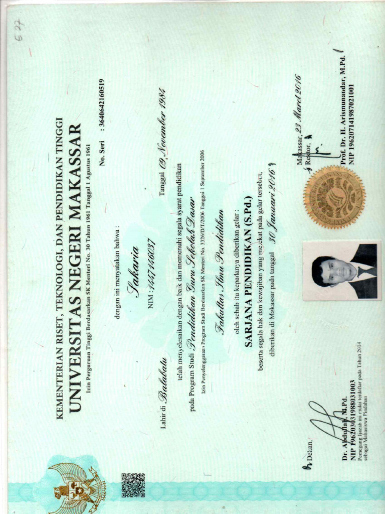 Scan Ijazah | PDF