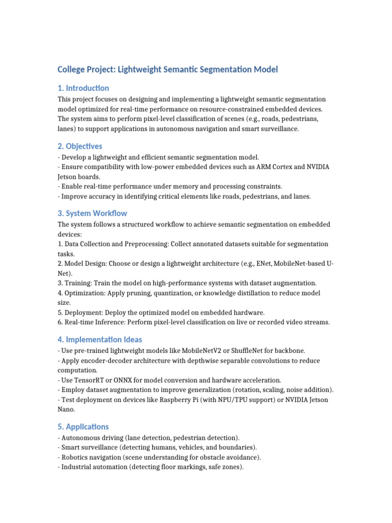 Lightweight Semantic Segmentation Model | PDF | Image Segmentation ...