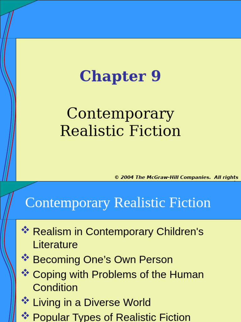 Understanding Contemporary Realistic Fiction | PDF | Realism (Arts ...