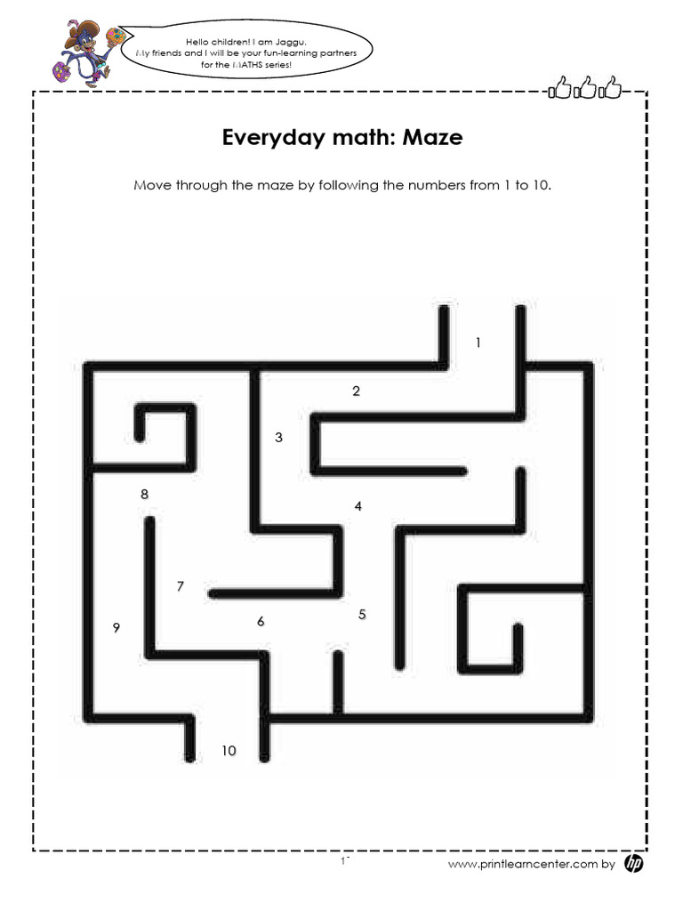 11 3 4 Science Brain Games Maze Everyday Math | PDF