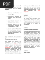 List of 30 Basic Human Rights | PDF | Human Rights | Discrimination
