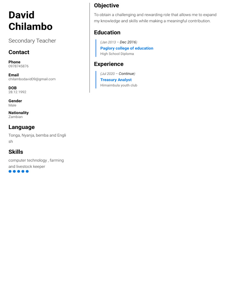 David Resume 786 | PDF