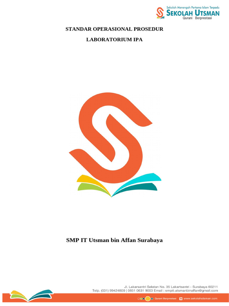 SOP Laboratorium IPA SMP IT Utsman | PDF