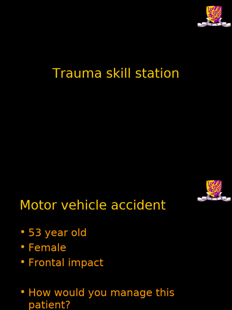 Trauma Skill Station | PDF