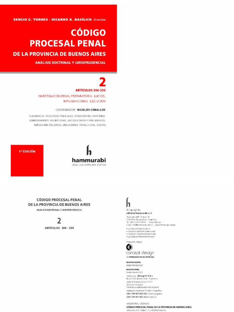 Cod. Proc. Penal Bs As 2 - Ricardo A. Basilico | PDF
