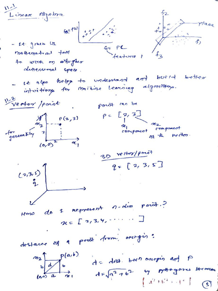 3 Prerequisites LinearAlgebra Recap | PDF