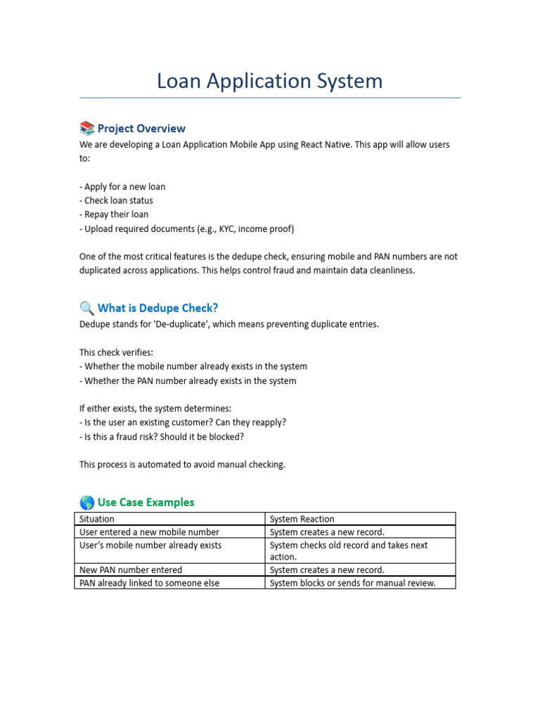 Loan App Development Overview | PDF