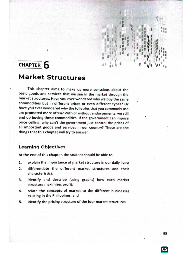 Chapter 6 Market Structures | PDF