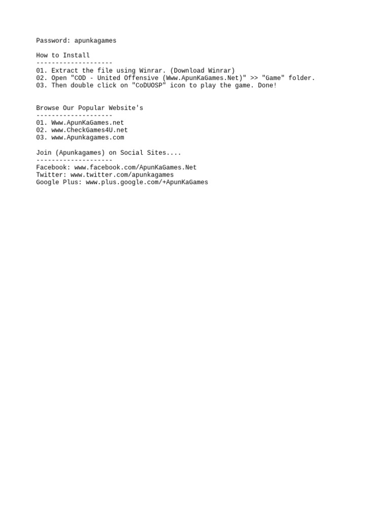 Read Me First - Instructions | PDF