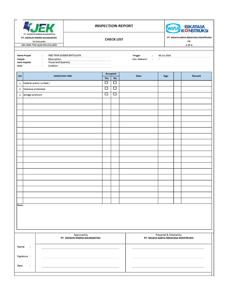 Rebar Inspection 1 | PDF