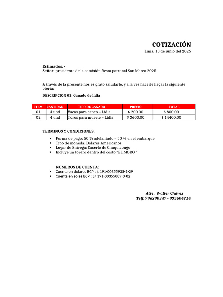 Walter Chavez - Docx 3 | PDF