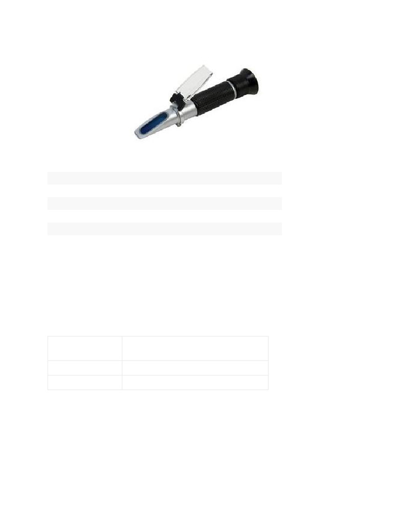 Coolant Concentration Refractometer Guide | PDF