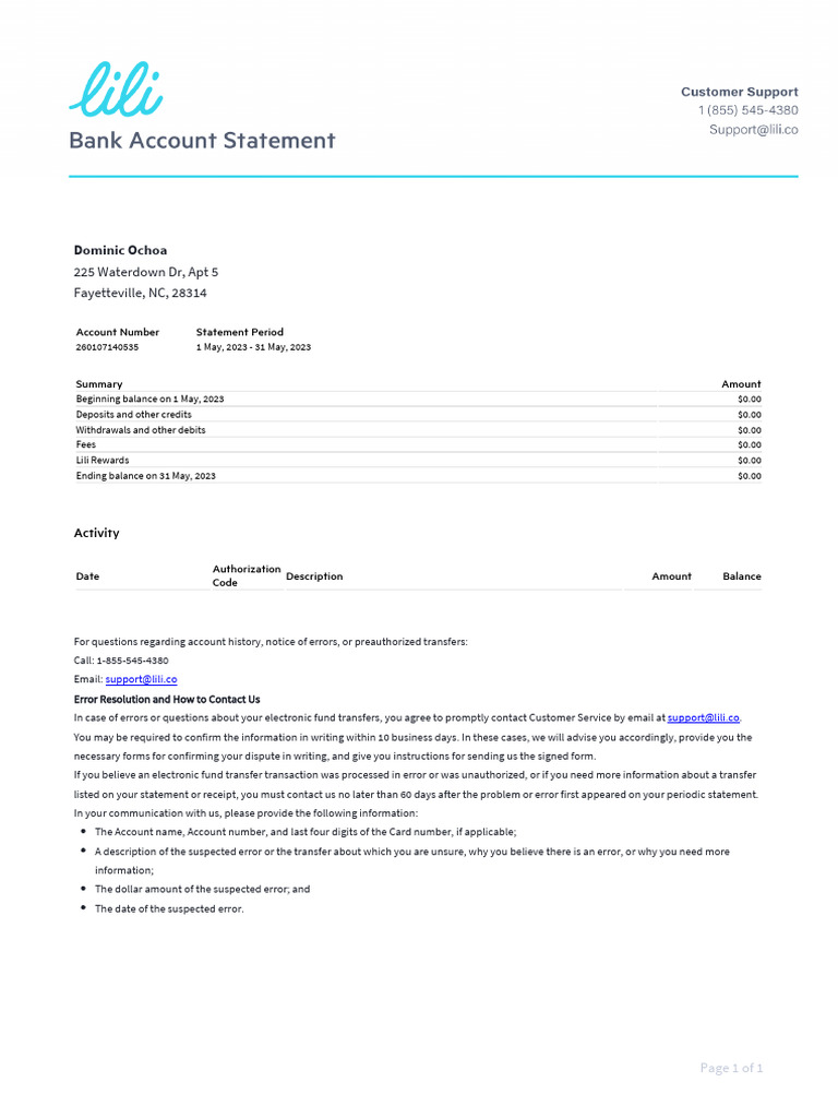 May 2023 Account Statement Summary | PDF | Credit Card | Banking