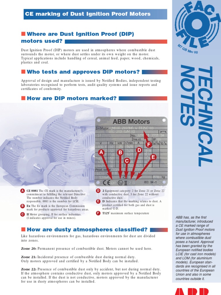 ABB Zone 22 Motors | PDF | Industries | Chemistry