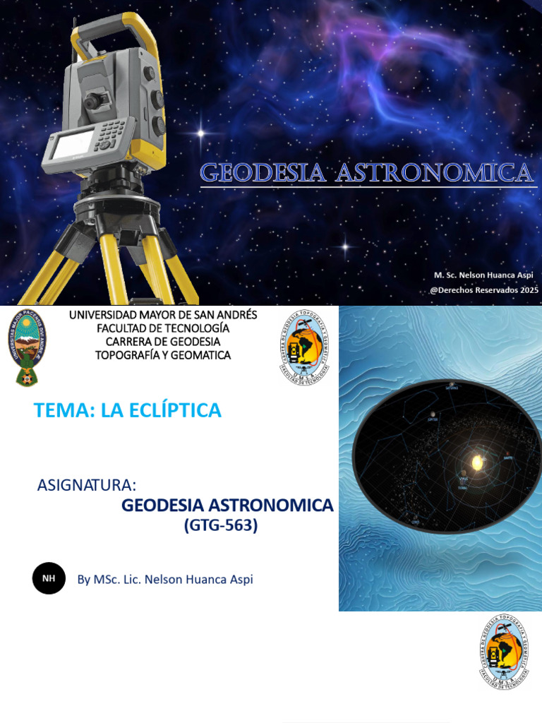 La Eclíptica: Conceptos y Características | PDF | Ecuador | Astronomía